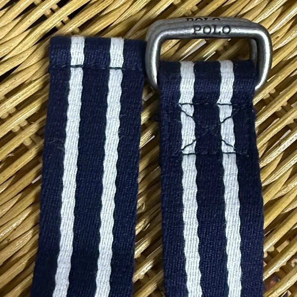 Polo Ralph Lauren | Accessories | Polo Blue White Striped Web Belt ...